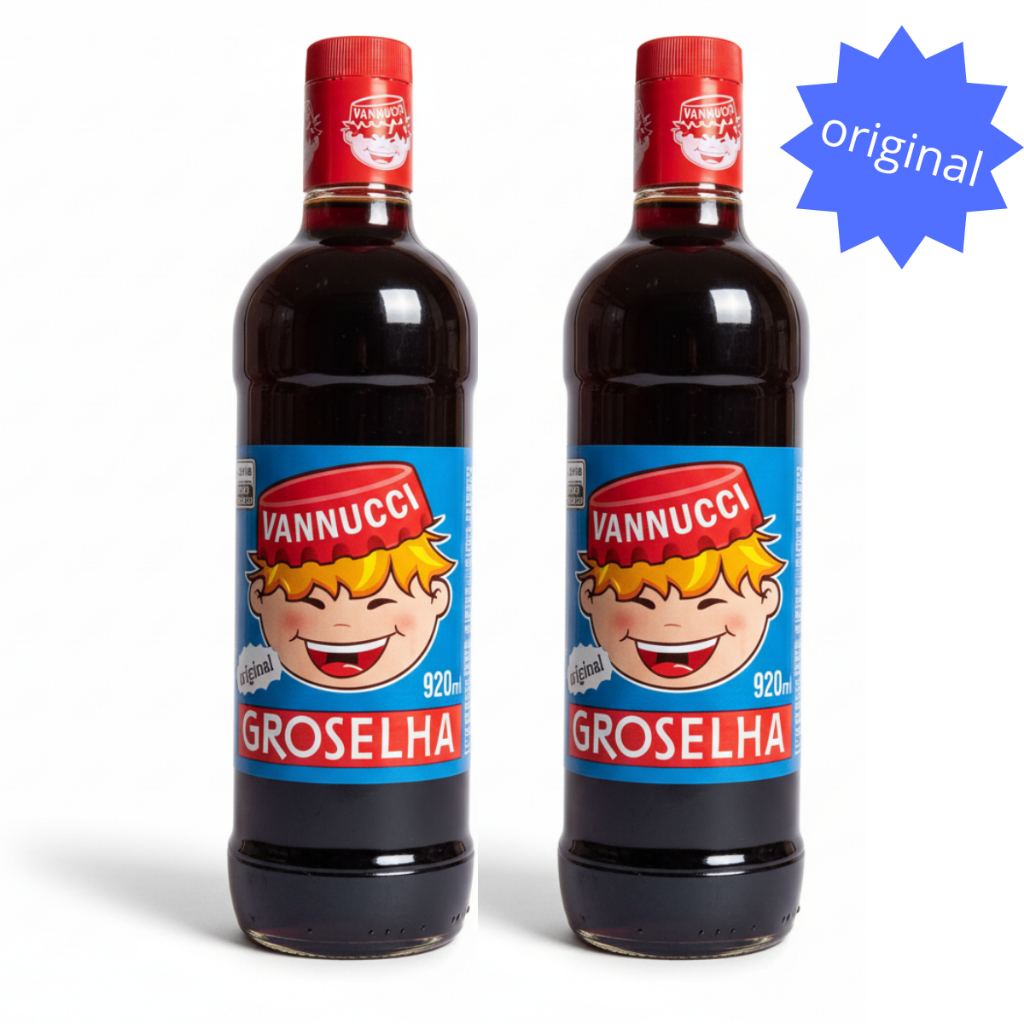 Kit 2 Xarope De Groselha Vannucci 920ml Original Ou Zero Açúcar Drinks ...