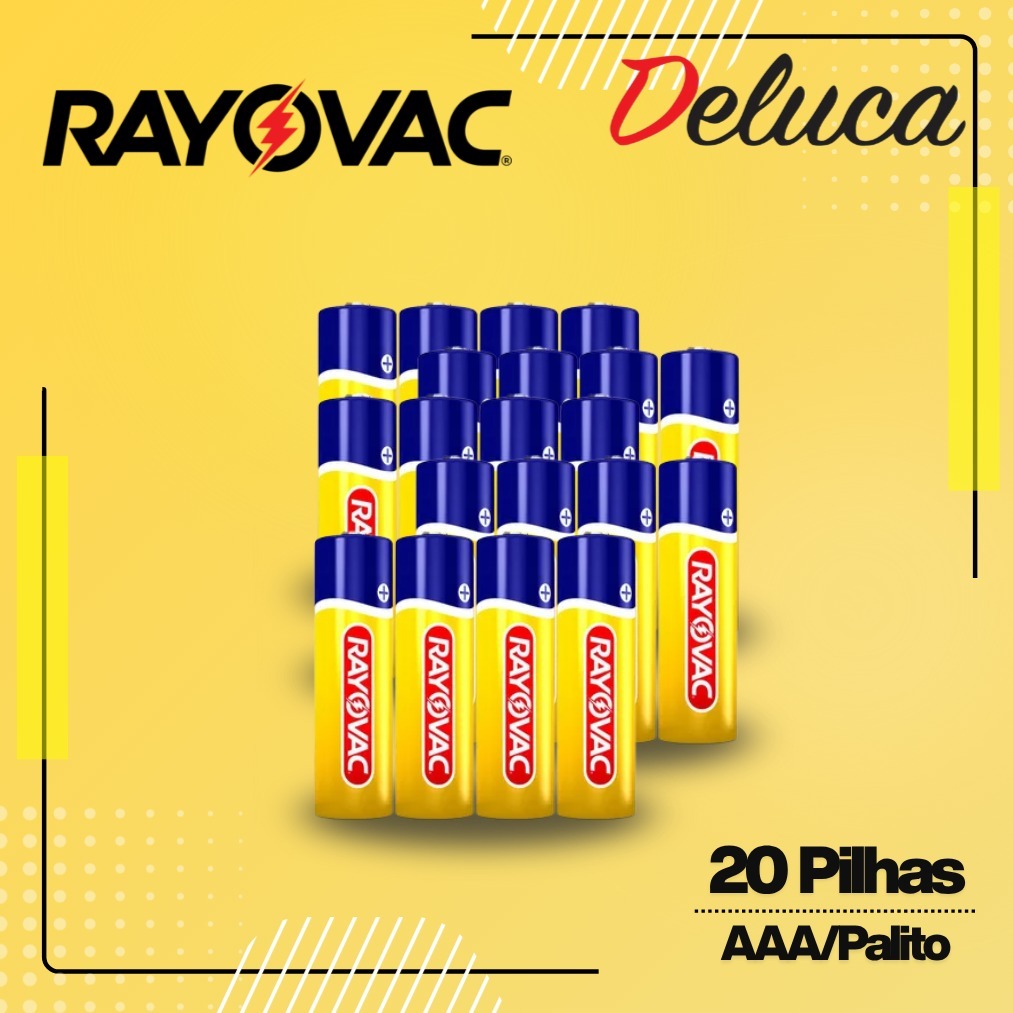 Rayovac 20 AAA PALITO UNIDADES | Shopee Brasil