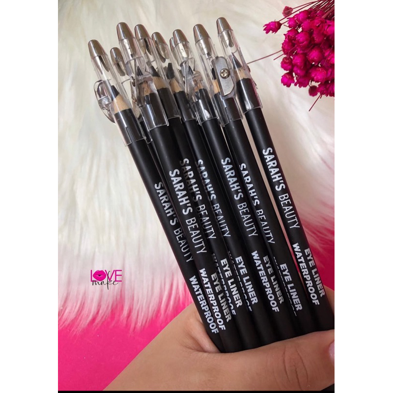 Lápis de Olho Preto à Prova d’Água com Apontador – Sarah’s Beauty ...