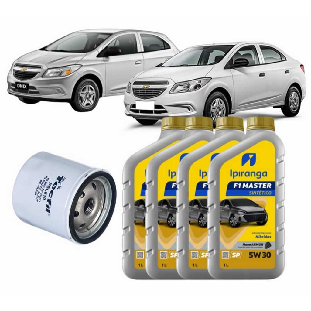KIT TROCA DE ÓLEO PRISMA / ONIX 1.0 1.4 - 2012 A 2018 (ÓLEO IPIRANGA ...