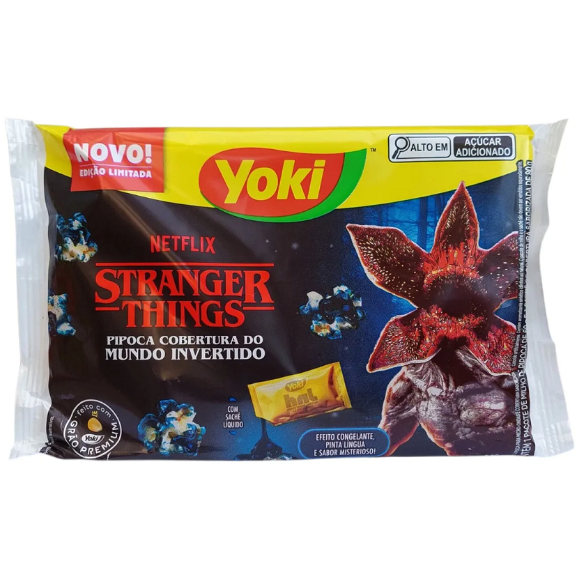 Pipoca de Micro-ondas Stranger Things Yoki | Edição Especial | Unidade ...