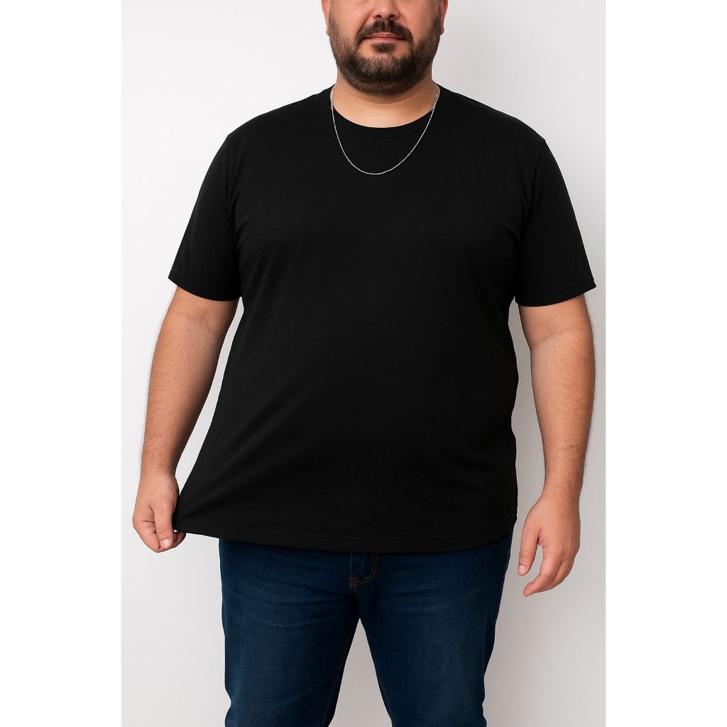 Camiseta Peruana tecido 40.1 basica Plus Size G1 G2 G3 G4 G5 G6 G7 G8 G9 | Shopee Brasil