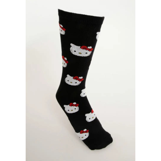 Meias Divertidas Unissex Hello Kitty Preta Sanrio | Shopee Brasil