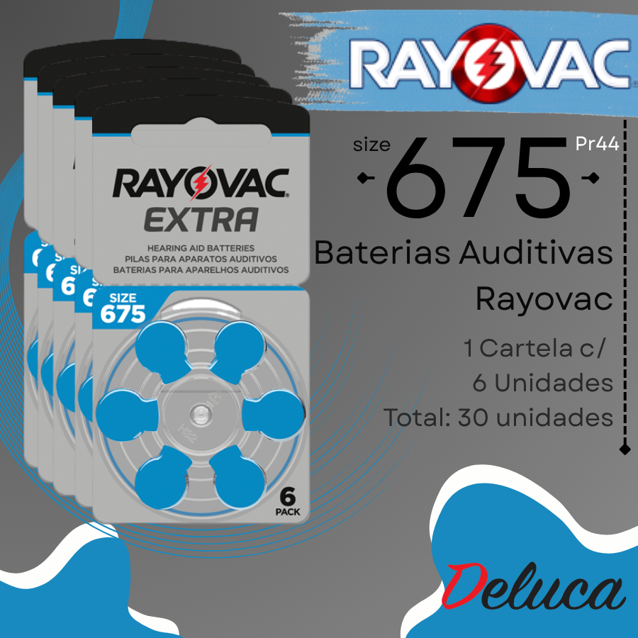 Auditiva Rayovac 675 PR 44 para aparelhos auditivos 05 CARTELA | Shopee ...