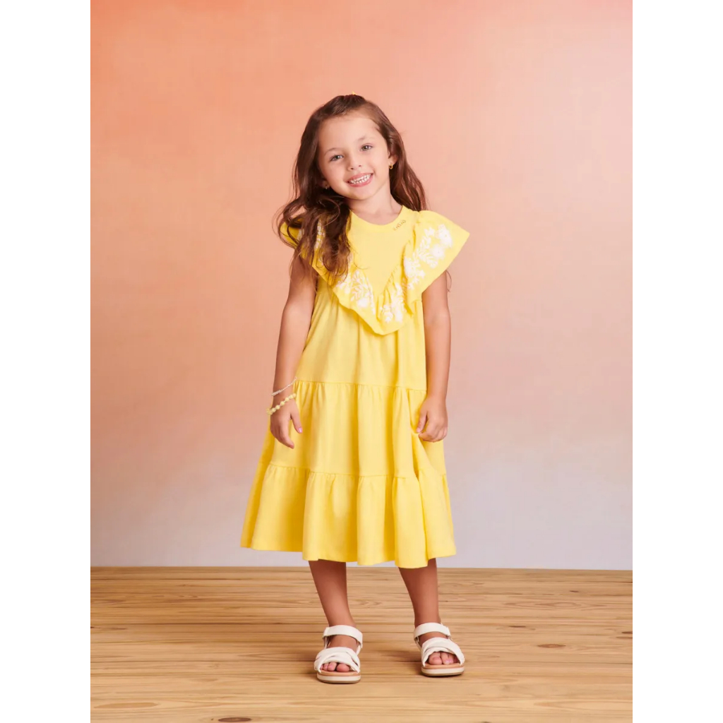 Vestido Infantil com Estampa Puff Momi TAM 3 | Shopee Brasil