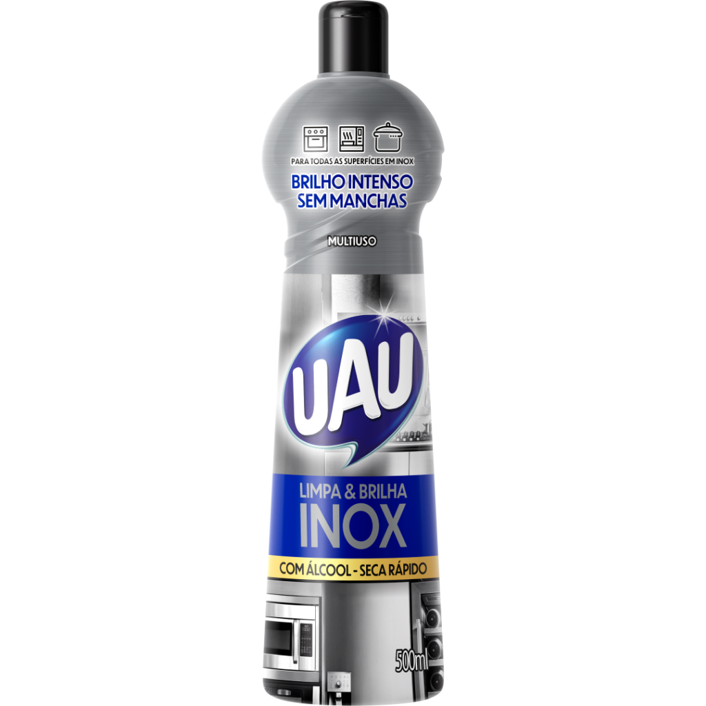 Multiuso Uau Limpa E Brilha Inox 500ml | Shopee Brasil