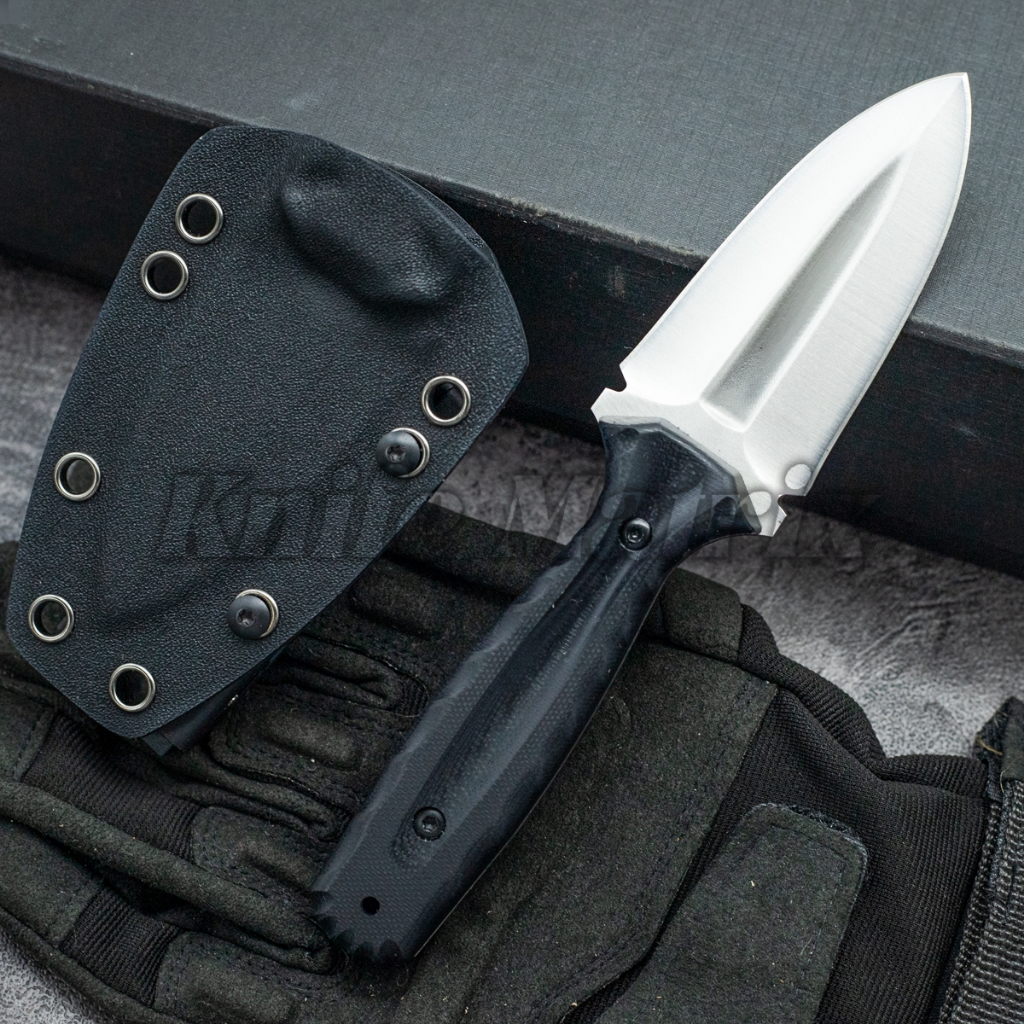 Faca Adaga Tanto Full Tang Sobrevivência Cabo G10 C/bainha Em Kydex ...