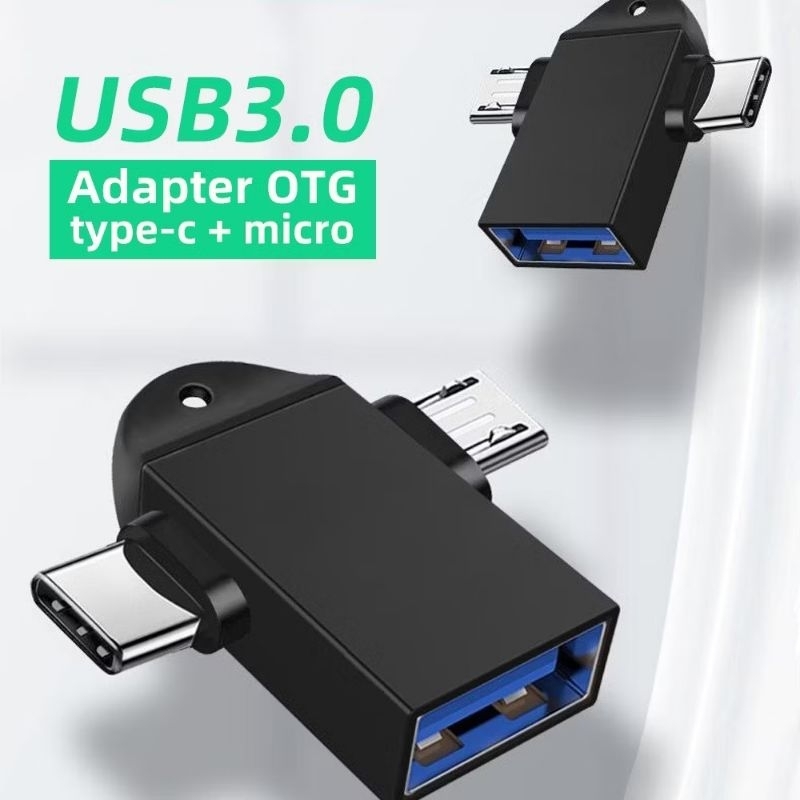 Adaptador OTG 3-em-1 USB 3.0–Conecte Pendrive,Teclado,Mouse –Tipo-C ...