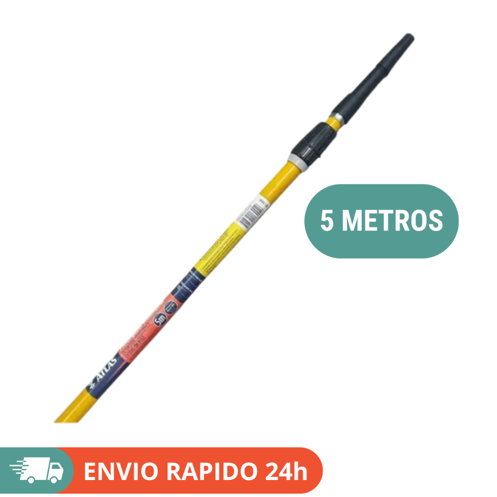 Prolongador Profimaster Fibra de Vidro Atlas 5 m – Extensor para Rolo ...