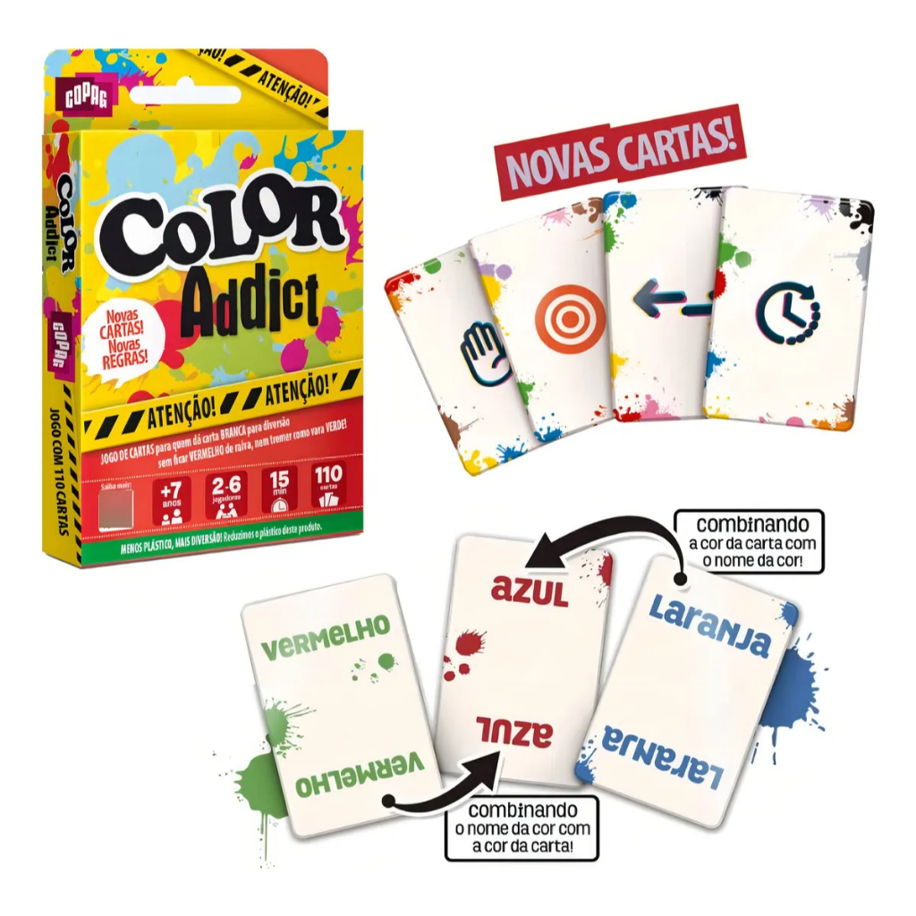 Jogo Color Addict Cartucho - Copag | Shopee Brasil