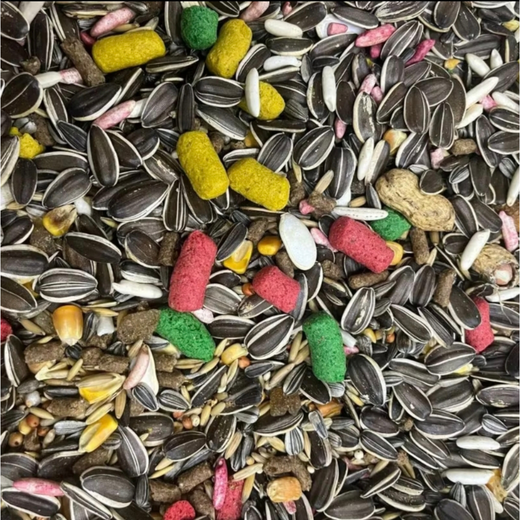 Mistura De Sementes Para Papagaios Araras E Maritacas Marca Flamingos