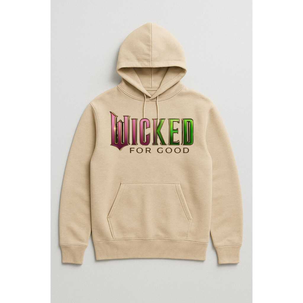 Blusa De Frio Moletom Wicked For Good Ariana Glinda Unissex com Capuz ...