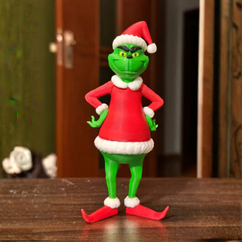 Grinch com Roupa Papai Noel 27cm Boneco Decorativo Enfeite Presente ...