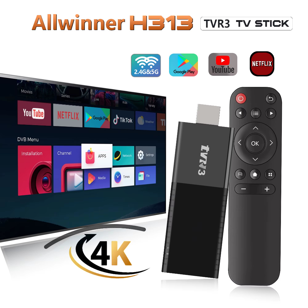 TV Stick Smart Android 4K | Transforme Qualquer TV em Smart TV + Apps e ...