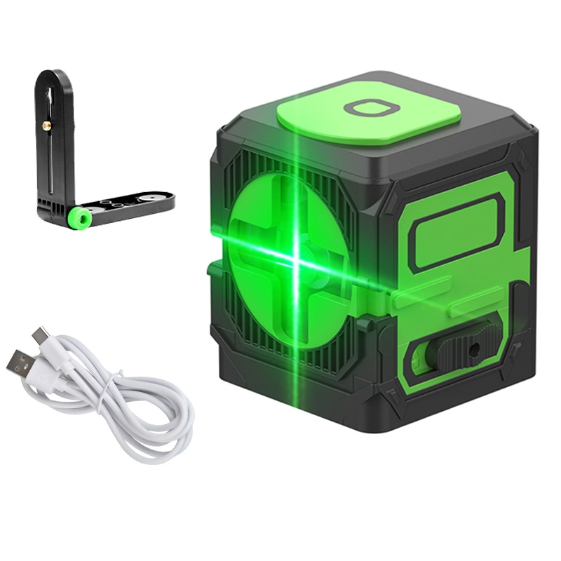 Mini nível a Laser Recarregável 20 Metros Com 2 Linhas de Nivelamento ...