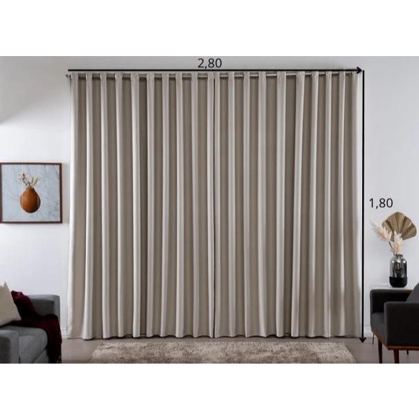 Cortina Blackout 2 80 X 1 80 Prote o Solar Privacidade E Conforto