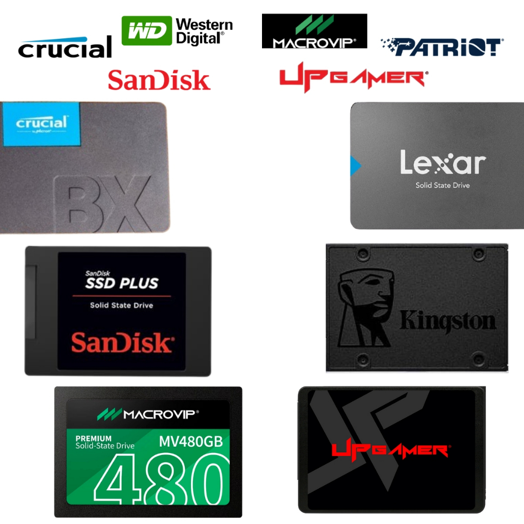 Hd Ssd 128Gb 240Gb 256Gb 480Gb 500Gb 960Gb - Crucial Macrovip Sandisk ...