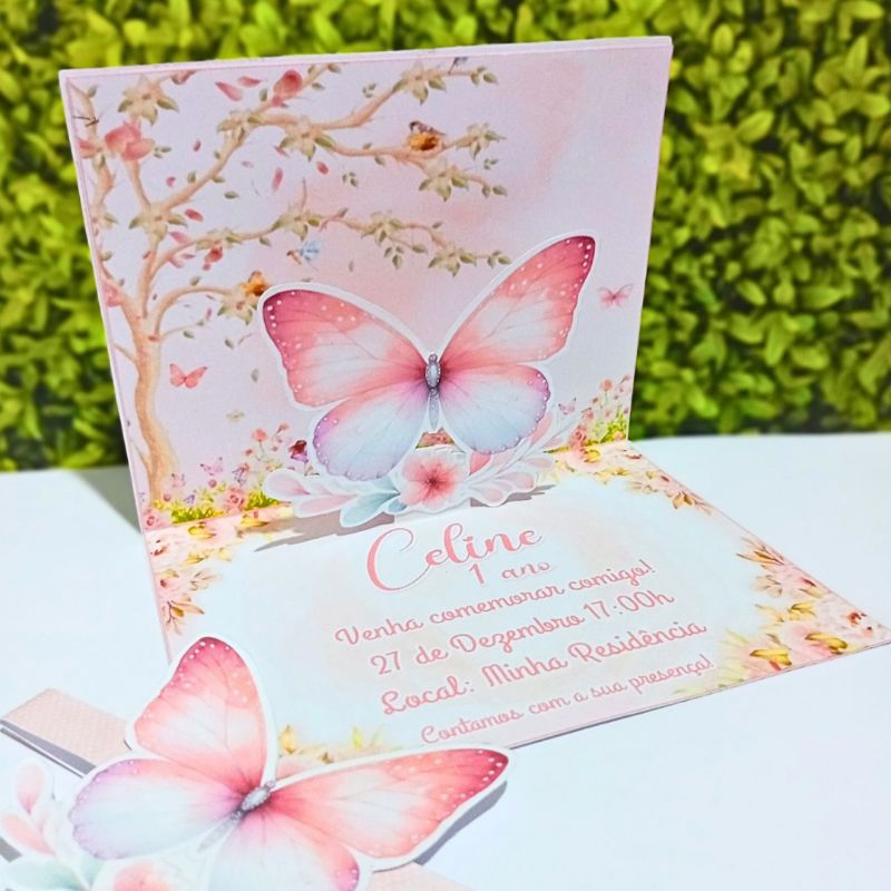 20 Convites Pop UP 3D Personalizados | Shopee Brasil