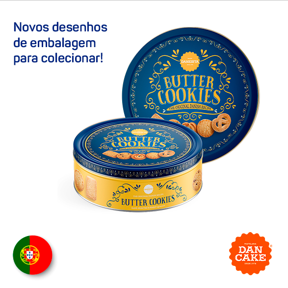 Biscoito Importado Butter Cookies Lata Danesita 340g | Shopee Brasil