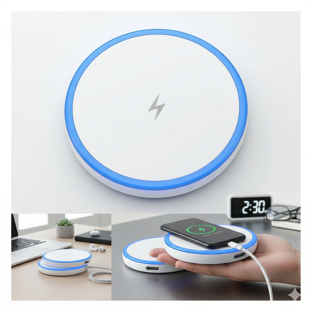 Carregador Magnético Indução Peining Carregamento Rápido 15w Cor Branco ...