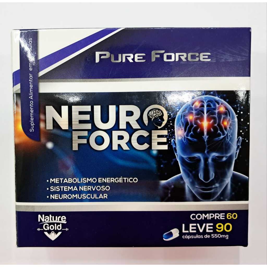 NeuroForce Pure Force Suplemento Alimentar c/90 Cápsulas 550mg - Nature ...