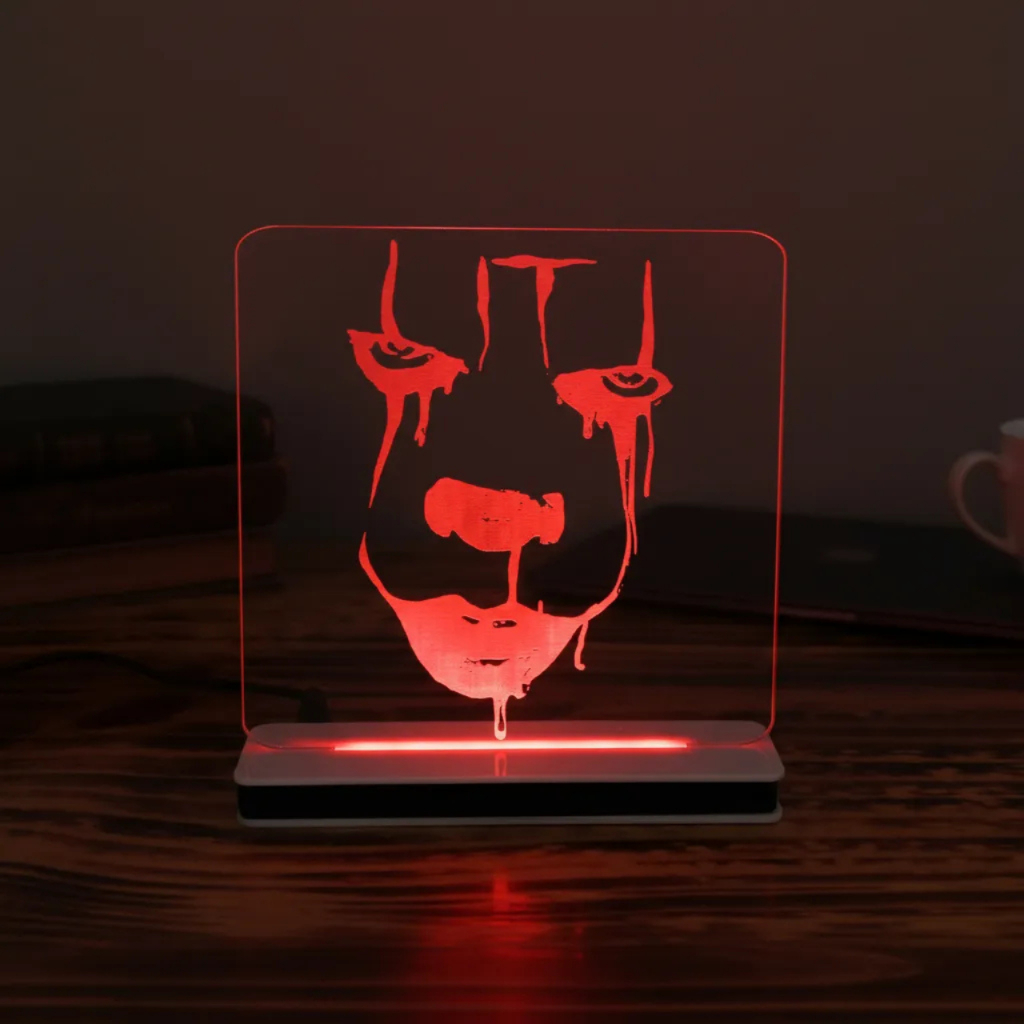 LUMINARIA DE LED 3D PERSONALIZADO IT A COISA TERROR | Shopee Brasil
