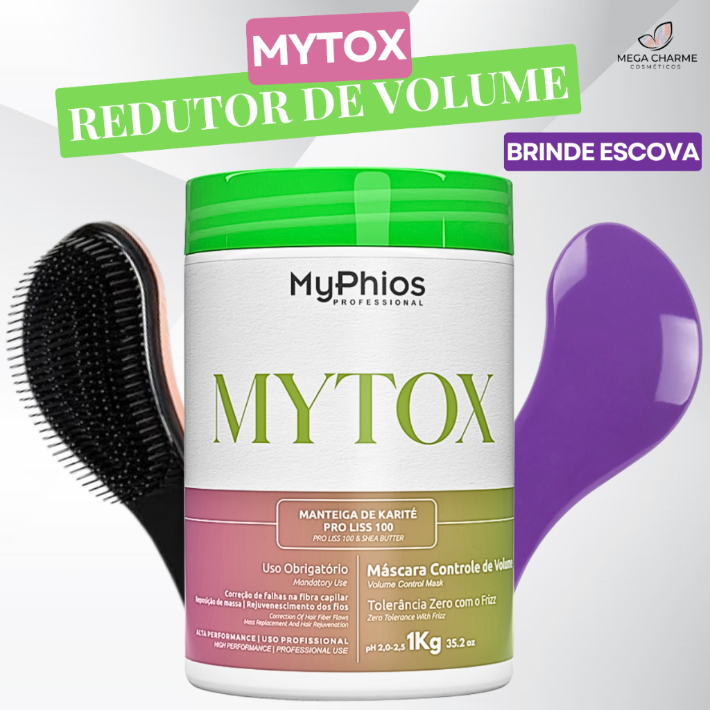 Bttox Capilar Myphios Mytox – Selagem, Liso Intenso e Antifrizz 1kg ...