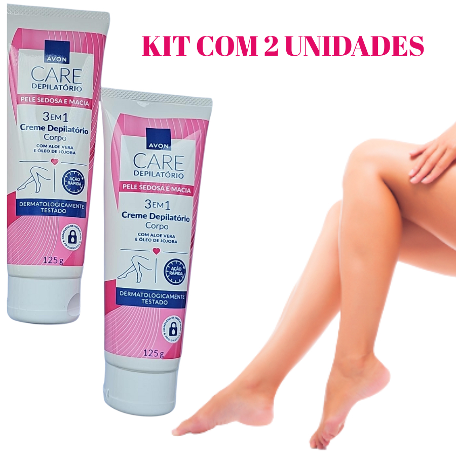 Kit Creme Depilatório Para o Corpo Avon 125g 2 Unidades | Shopee Brasil