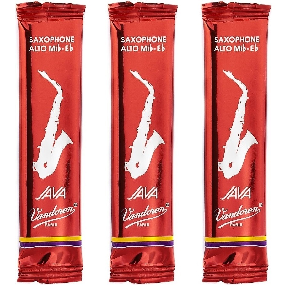 3 Palhetas Vandoren Java Red Sax Alto N° 1,5 - 2 - 2,5 ou 3 | Shopee Brasil