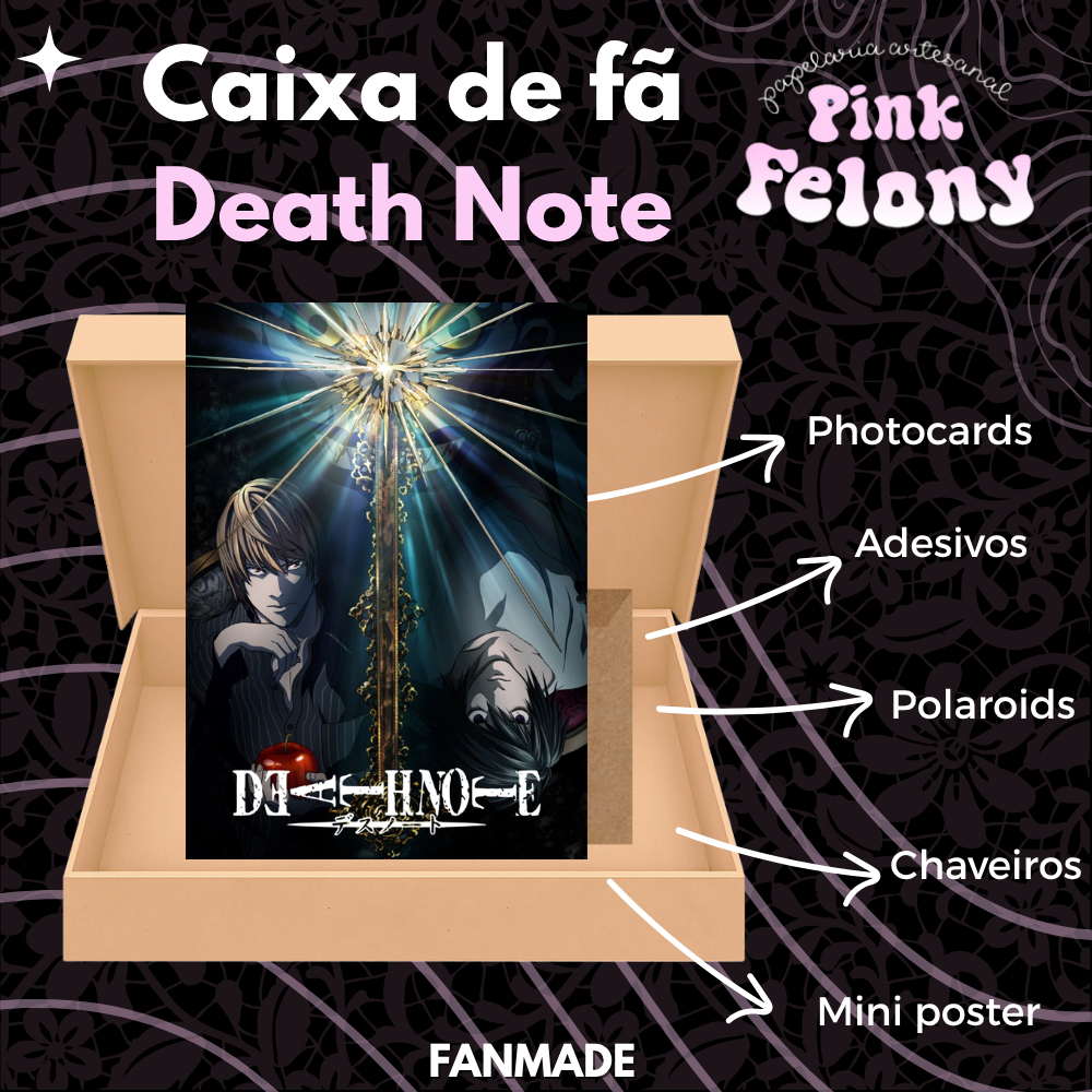 kit fanbox death note light yagami lawliet l kira misa amane caixa de ...