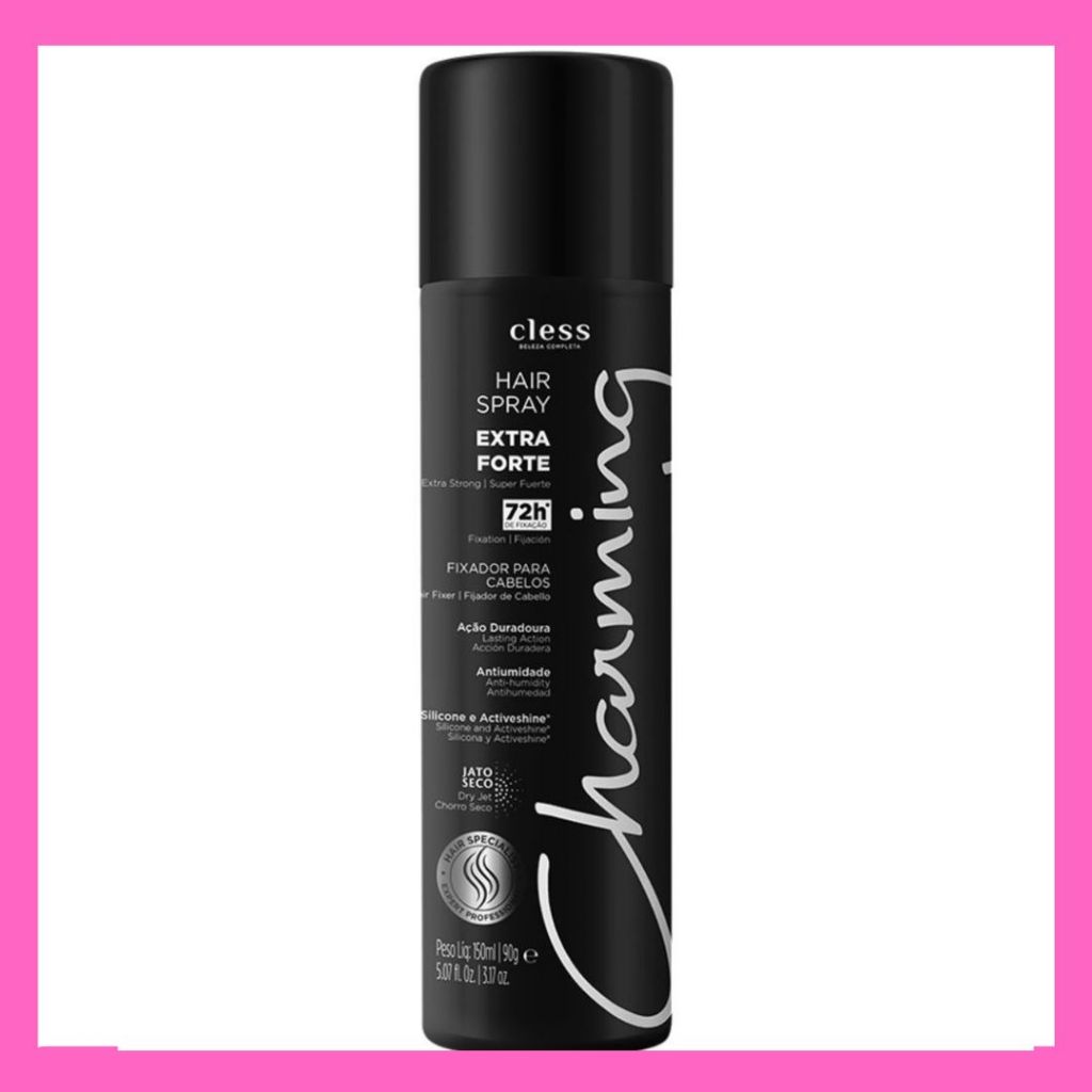 Charming Hair Spray Extra Forte 150ml - Cless | Shopee Brasil