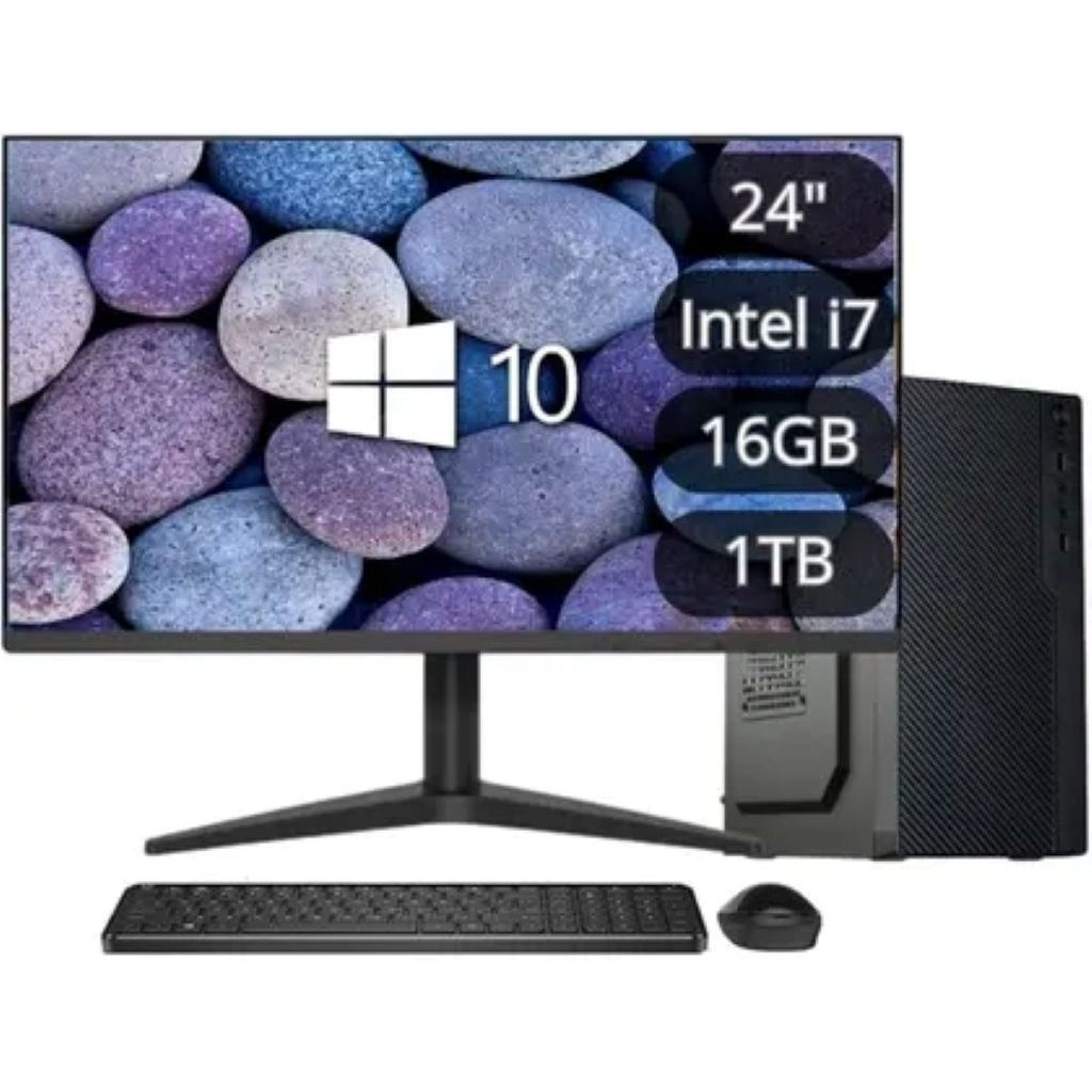 Computador Completo Intel Core i7 6ª Geração 16GB DDR4 SSD 1TB Monitor ...
