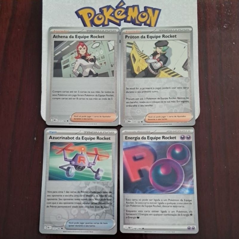 Carta Card Pokémon Próton Athena Azucrinabot Energia Da Equipe Rocket ...