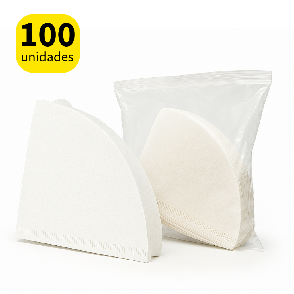 Até 300 Unidades Filtro de Café Papel V60 101 e 102 Compatível Hario e ...