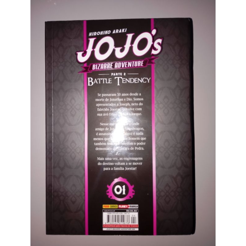 Jojo S Bizarre Adventure Part 2 Battle Tendency 1 Shopee Brasil