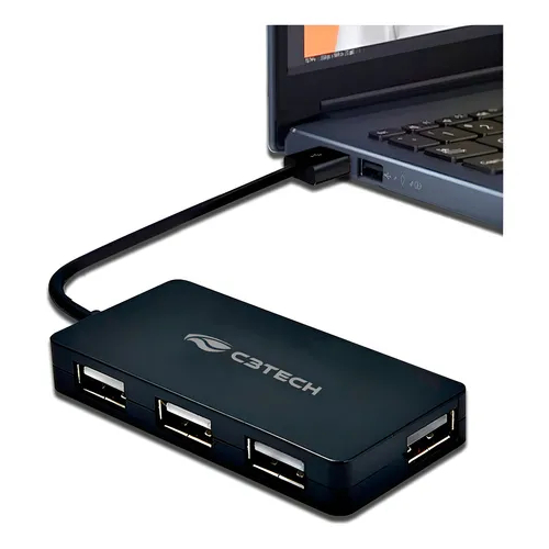 Hub USB 2.0 / 4 PORTAS - C3TECH - HU-220BK | Shopee Brasil
