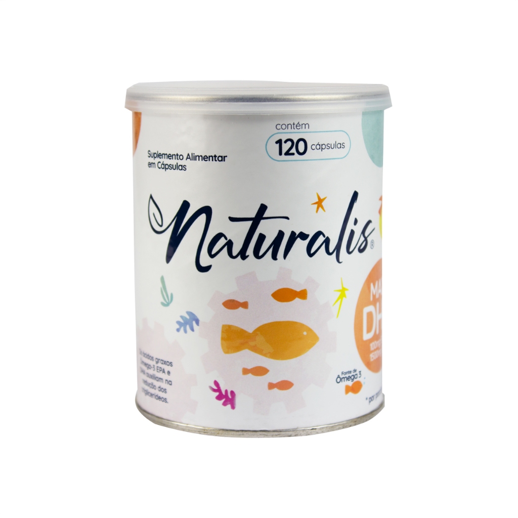 Ômega 3 Maxi DHA 120 Cápsulas Naturalis | Shopee Brasil