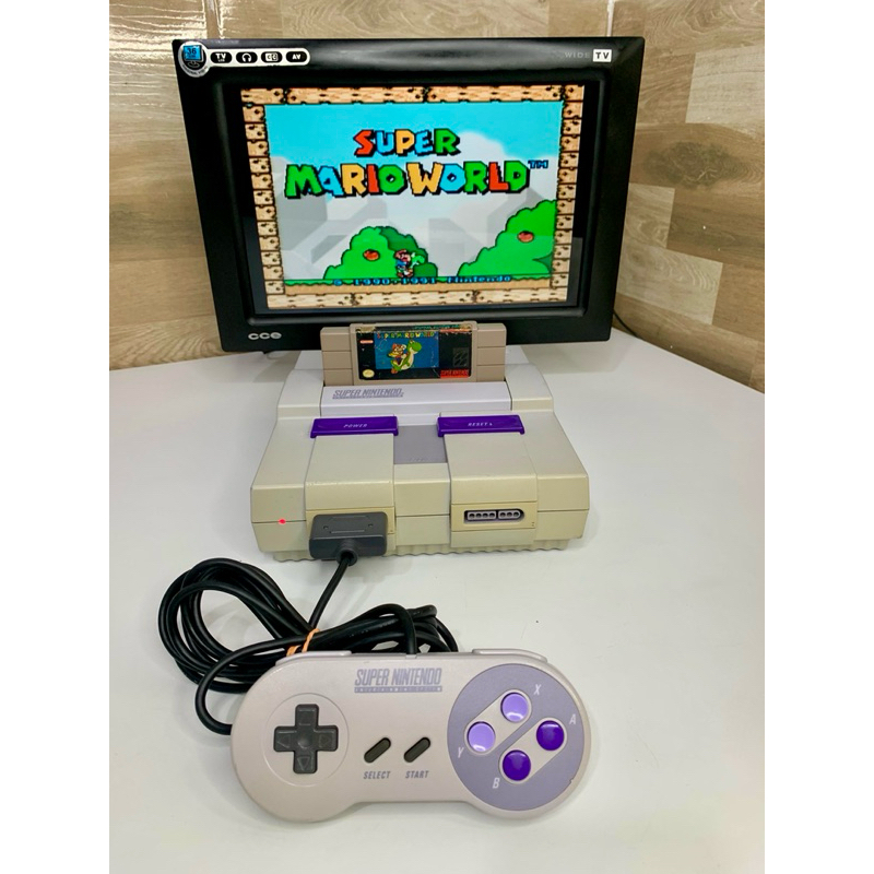 Super Nintendo Fat + Super Mario World Original | Shopee Brasil