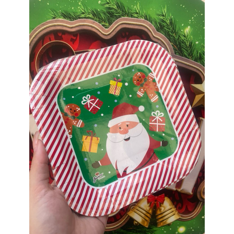 Prato Descartável Temático Natal 8und– Papai Noel | Festa Natalina ...