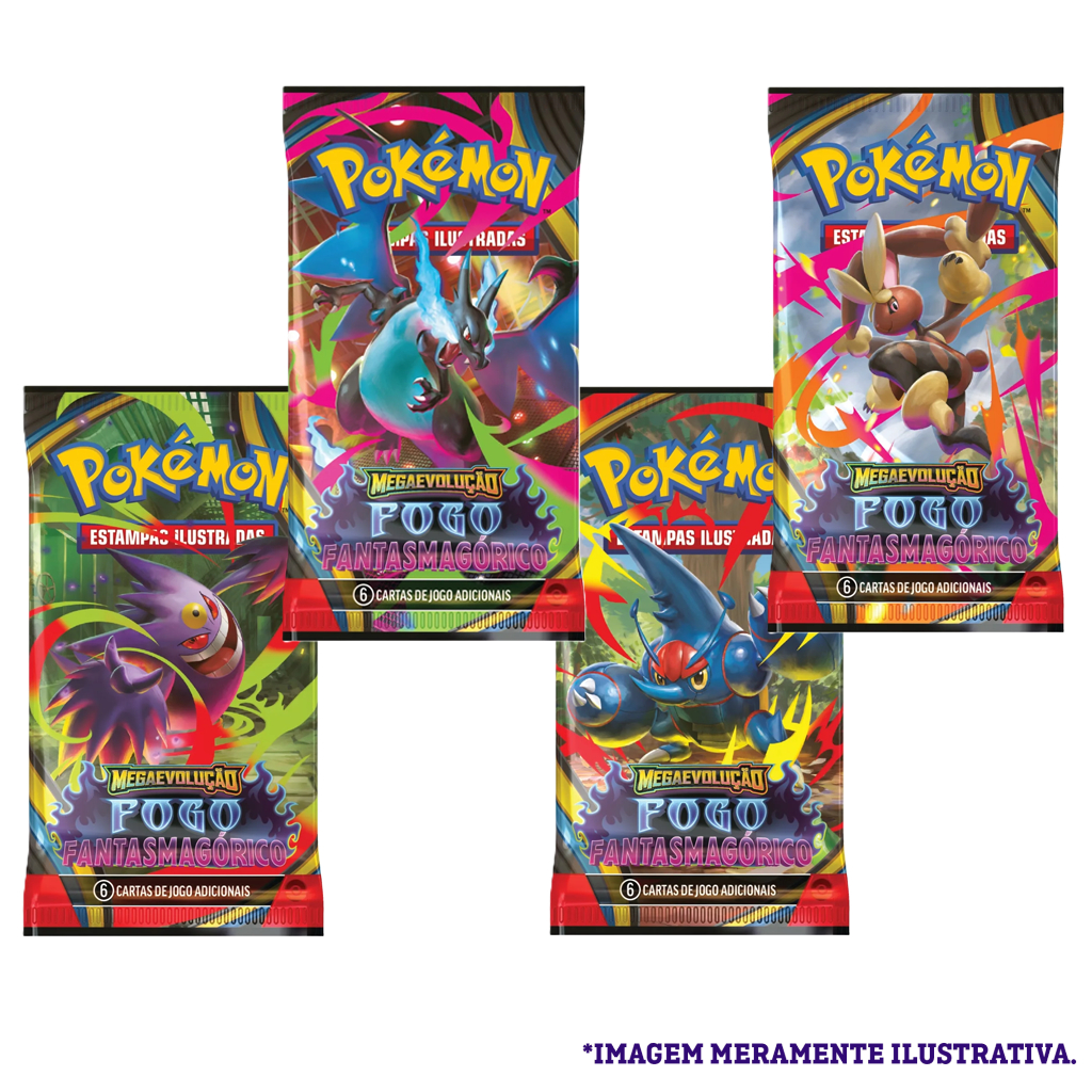 Pacote Booster Unitário Pokémon Varias Coleções - 6 Cartas | Shopee Brasil