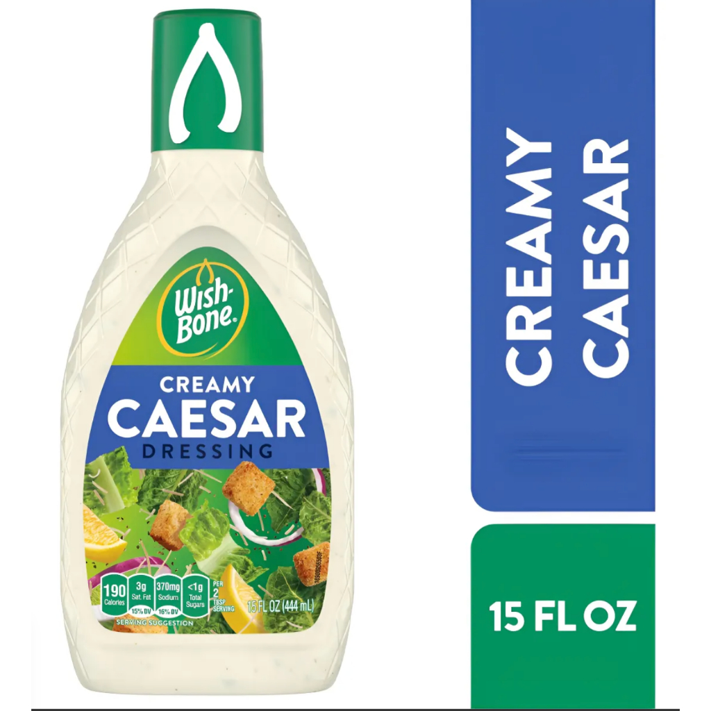 Molho Wish Bone Creamy Caesar Dressing Parmesan Cheese 444ml | Shopee ...