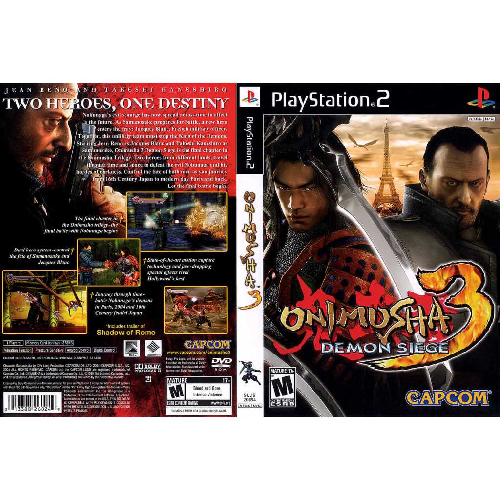 Onimusha 3 Demon Siege para P.s.2 com capa | Shopee Brasil