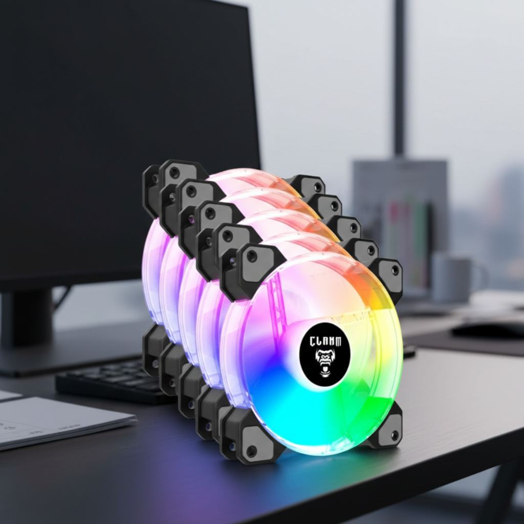 Kit com 5 Coolers Fan VEX ARGB 120mm – 15 LEDS Fortes Silenciosos e com ...