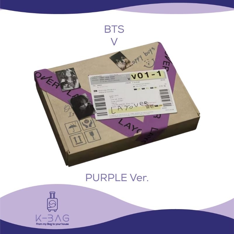 BTS V - LAYOVER [Solo Album] [PURPLE VER.] | Shopee Brasil