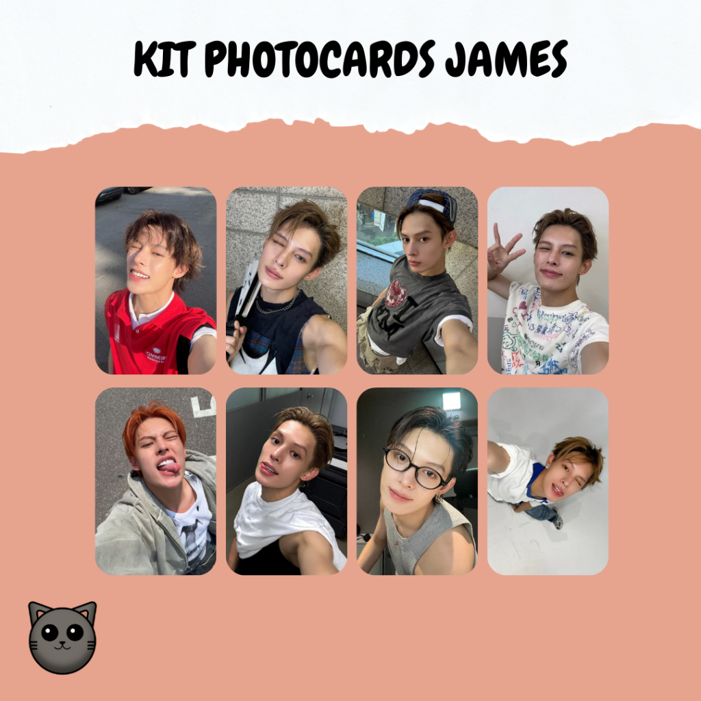 KIT PHOTOCARDS FRENTE E VERSO FANMADE CORTIS JAMES | Shopee Brasil