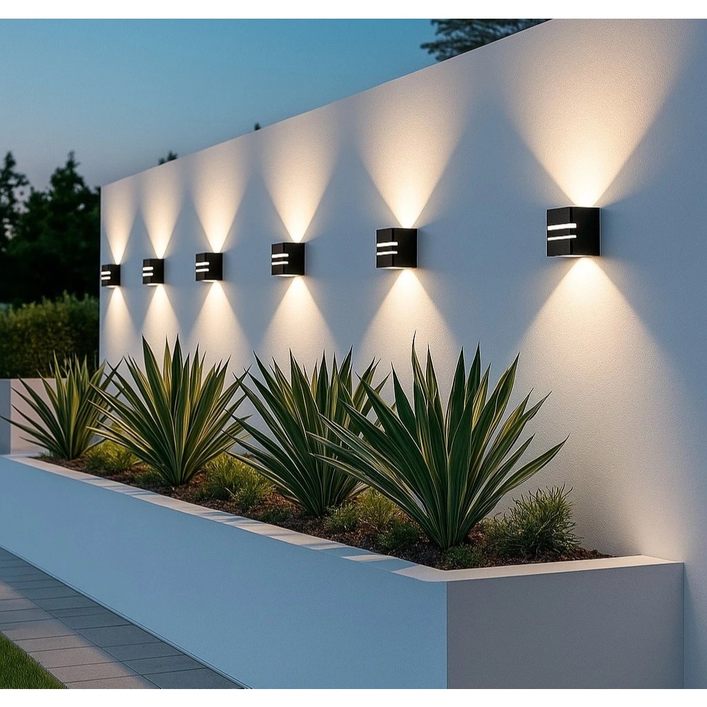 Kit 4 Iluminarias Arandela Decorativa Interno Externo Spot Parede a ...