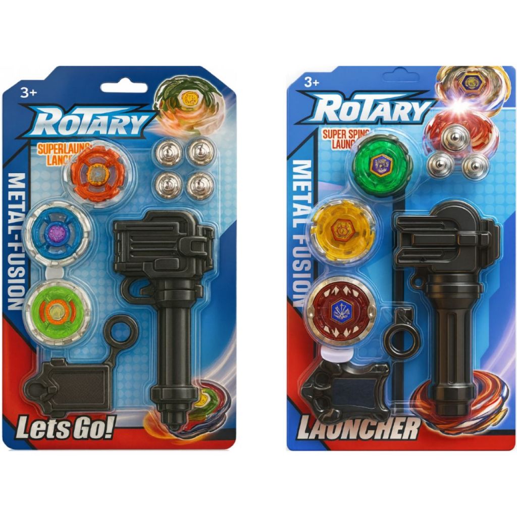 Kit 6 Beyblade Metal Led + 2 Lançadores Promoção Tornado Brinquedo ...
