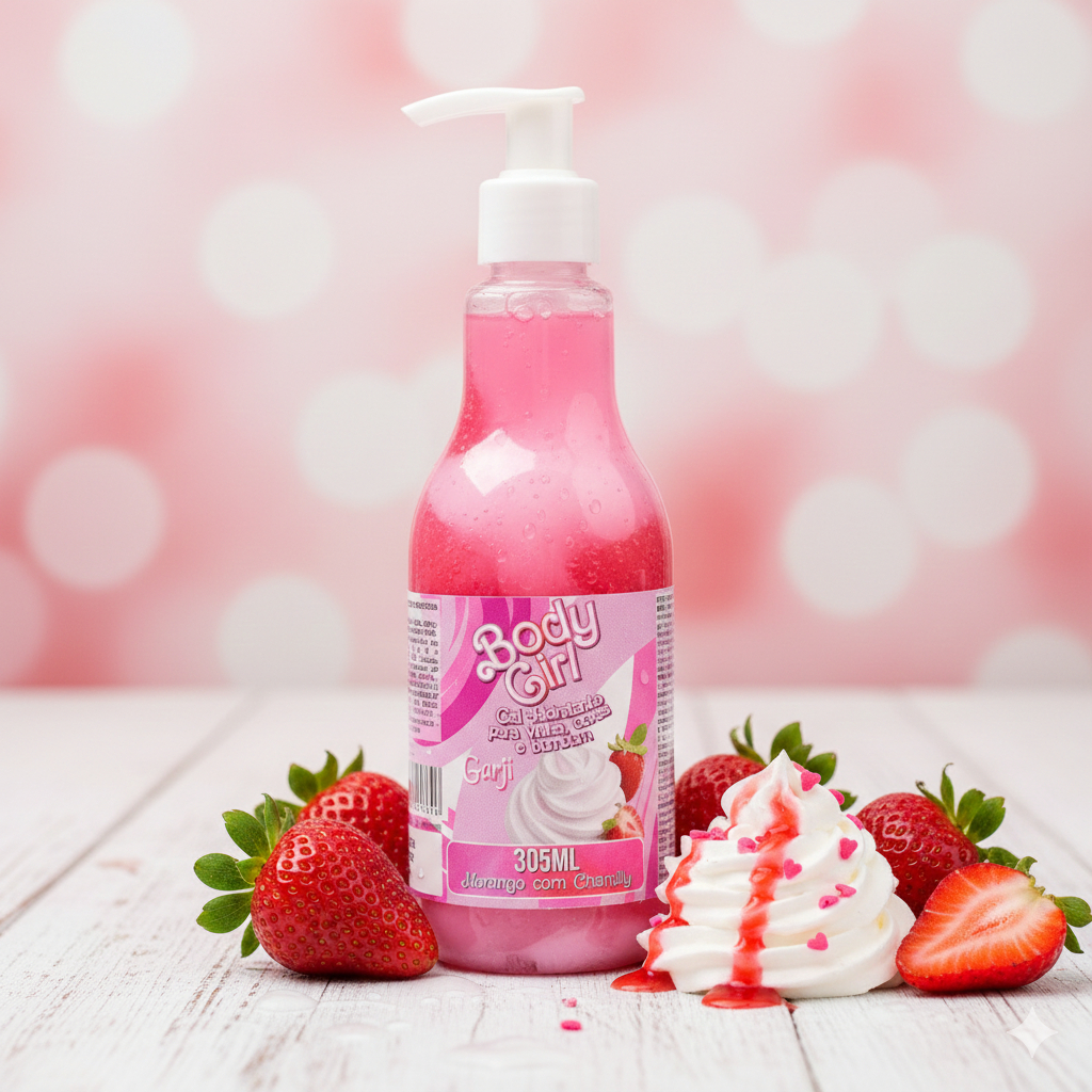 Body Girl Hidratante Creme Gel Garji Body Girl – Morango com Chantilly ...