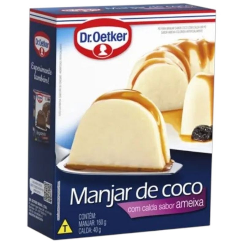 Manjar de Coco Com Calda Sabor Ameixa Dr. Oetker 200g | Shopee Brasil