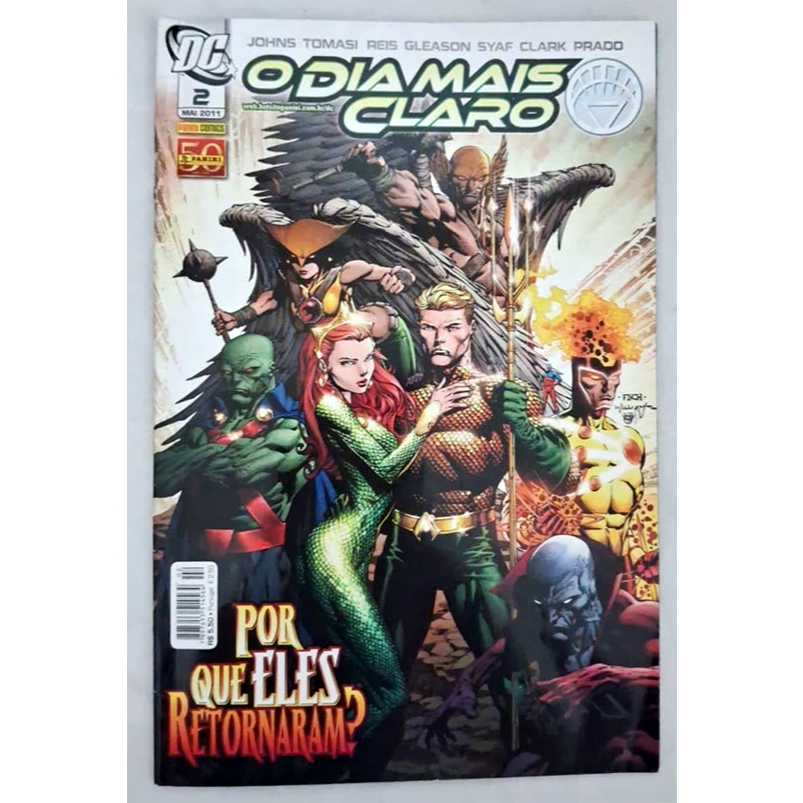 O Dia Mais Claro 2 Panini DC Comics Aquaman Desafiador Caçador de Marte ...